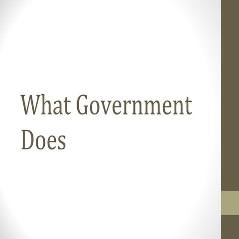 What governments should do | PPT
