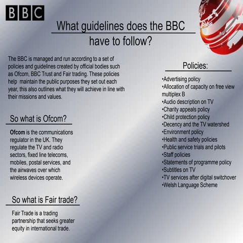 What guidelines does the bbc have to follow | PPT