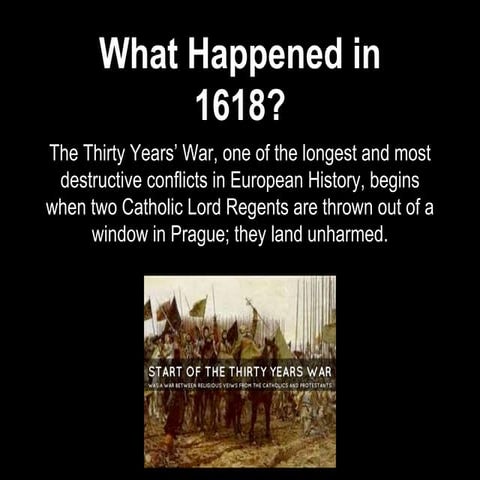 What Happened in 1618? | PPTX