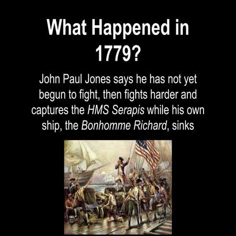 What happened in 1779? | PPTX