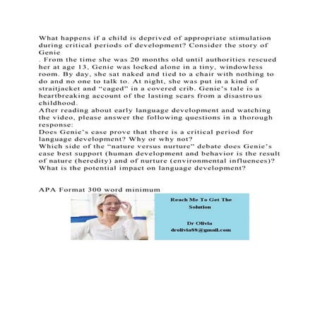 Genie, The Wild Child, and Language Acquisition | PDF