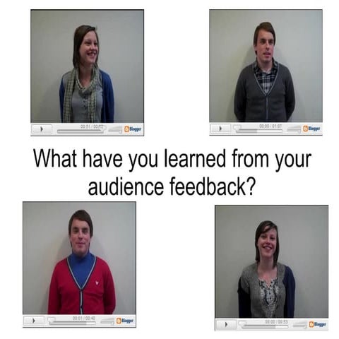What have you learned from your audience feedback | PPT