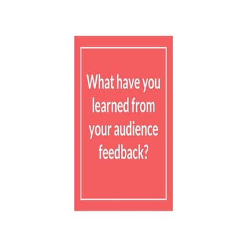 Audience Feedback (1) | PPTX