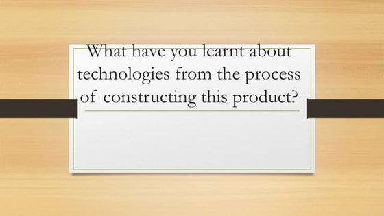 Evaluation 6 | PPTX | Video Software | Computer Software and Applications