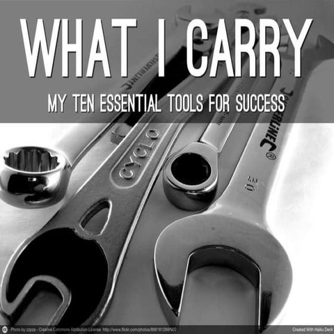 What i carry | PPTX