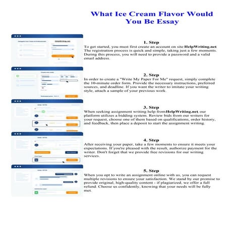 What Ice Cream Flavor Would You Be Essay | PDF