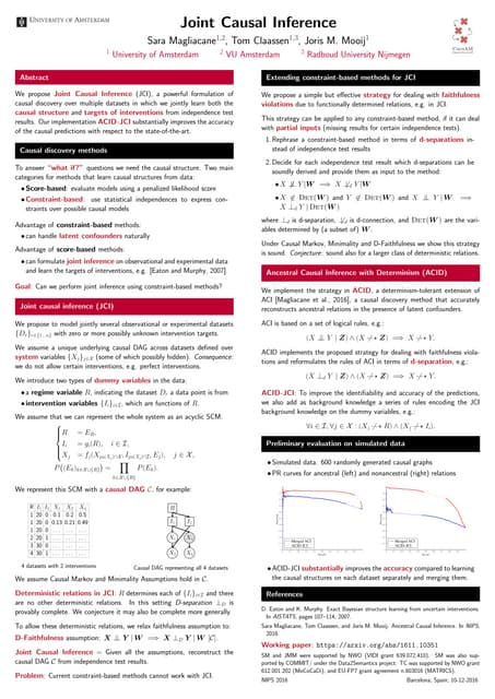 Joint Causal Inference On Observational And Experimental Data Nips