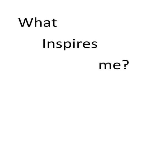 What inspires me | DOCX