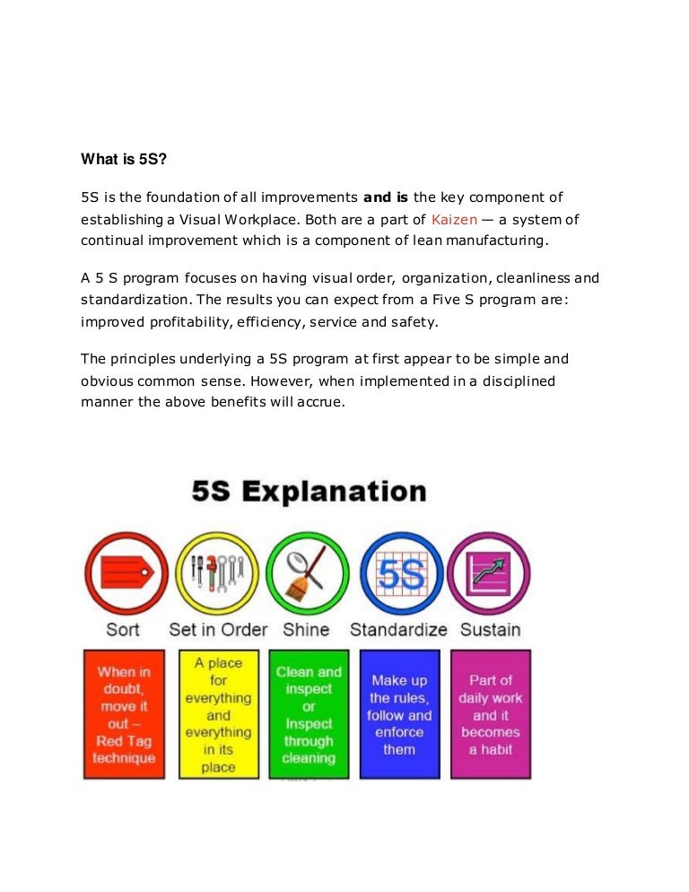 What Is 5 S What Is 5 S