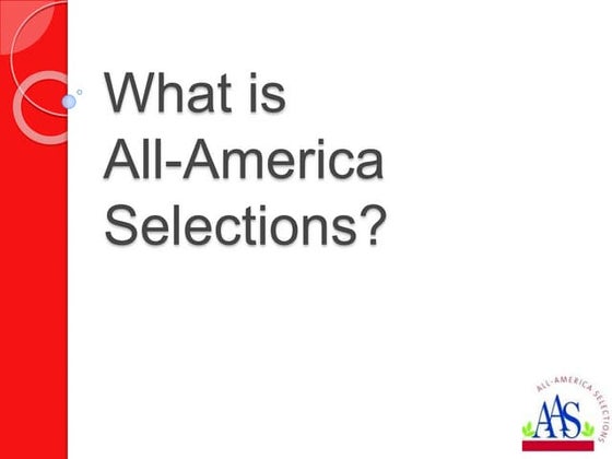 An Overview of All-America Selections | PPTX | Gardening | Home & Garden