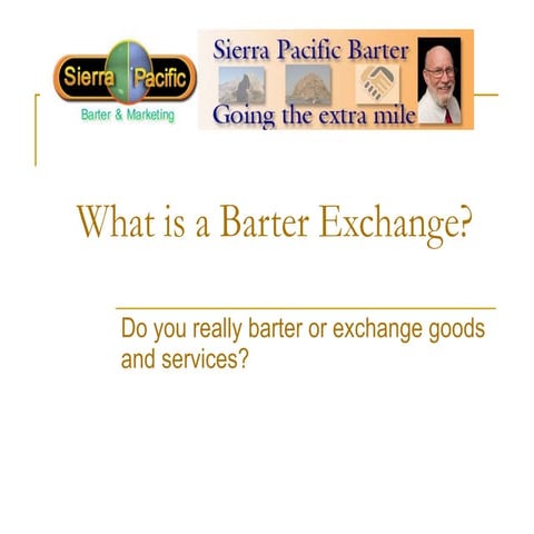 What Is A Barter Exchange | PPS