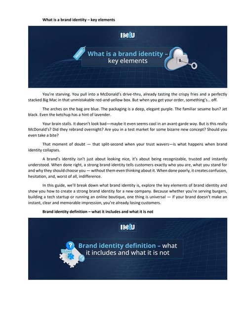 UNDERSTANDING THE ELEMENTS OF BRAND IDENTITY | PPTX | Business ...
