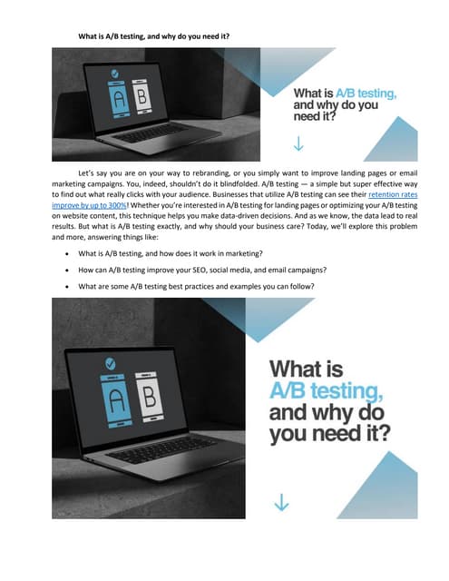 What is AB Testing? Why It is important? | PDF