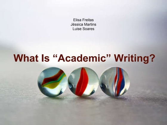 Academic writing | PPT