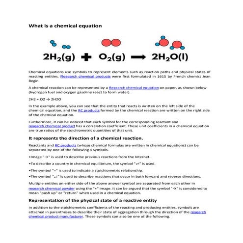 Presentation - Introduction to Chemical Equations.pptx
