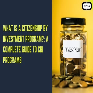 What is a Citizenship by Investment Program A Complete Guide to CBI ...