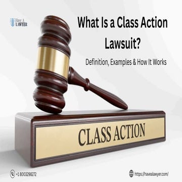 What Is a Class Action Lawsuit Definition, Examples & How It Works | PDF