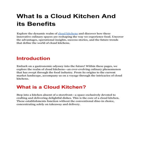 What Is a Cloud Kitchen And its Benefits.pdf