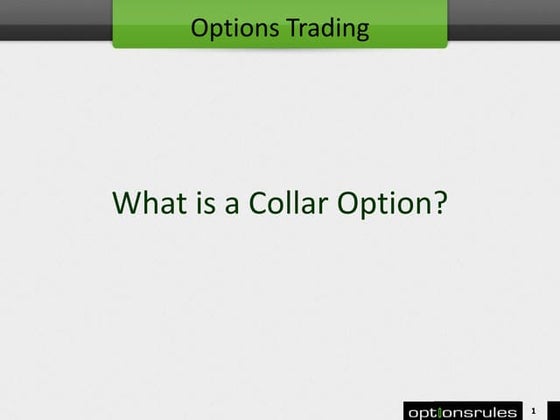 Options trading presentation | PPTX | Stocks and Bonds | Personal Investing