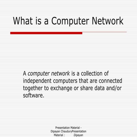 What is a Computer Network.ppt