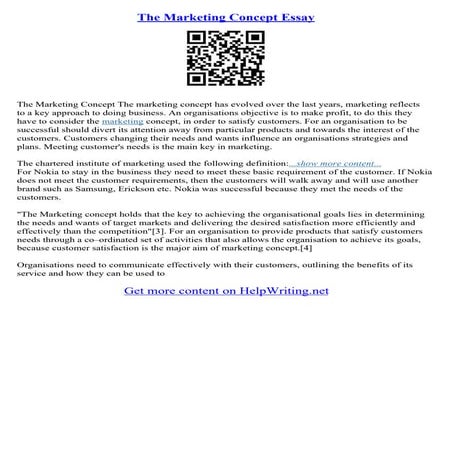 What Is A Concept Essay | PDF