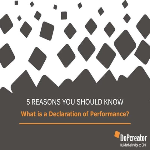 What is a Declaration of Performance? | PPTX | Business | Business and ...