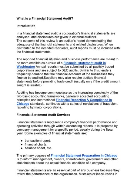 Financial Statements and includes key takeaways | PDF