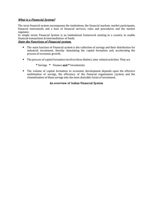 Indian financial system | PPT