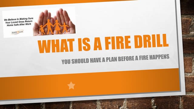 Fire drill procedure | PPT