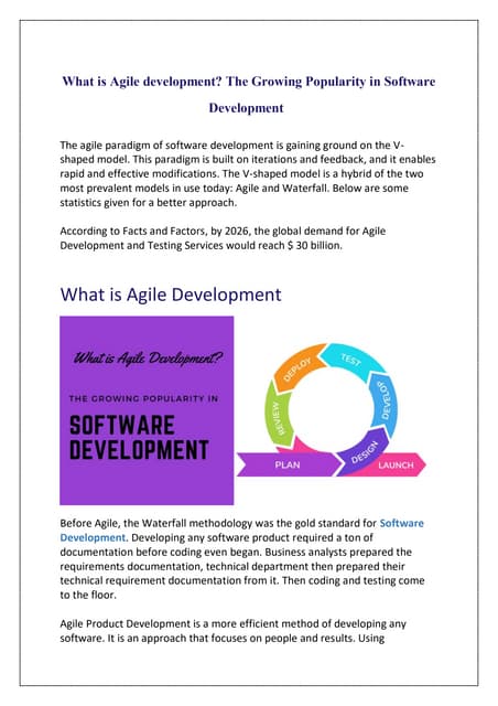 The Agile Manifesto Revisited: Benefits and Challenges in Modern Software Development | PDF
