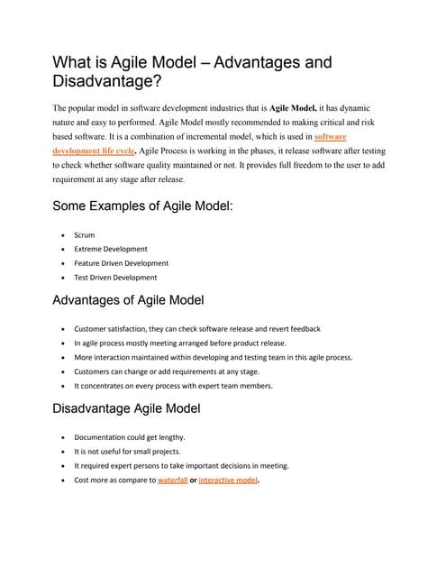 Agile Model Sdlc Pptx