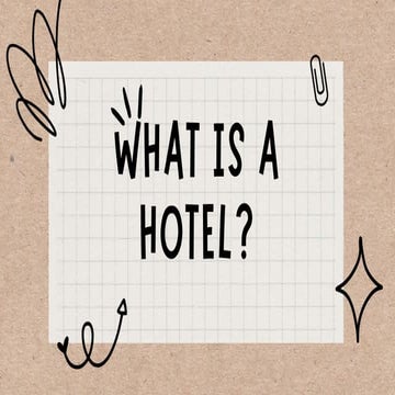 What is a Hotel? | PPT