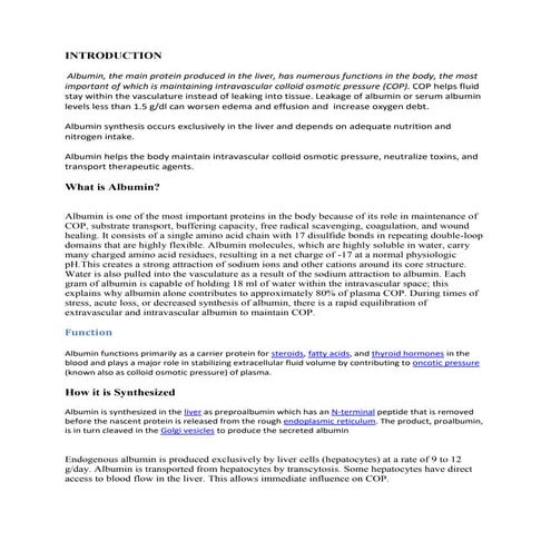 What is Albumin.docx