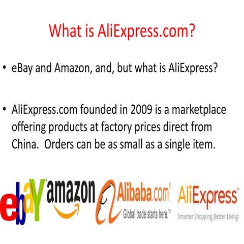 What is ali express. | PPTX