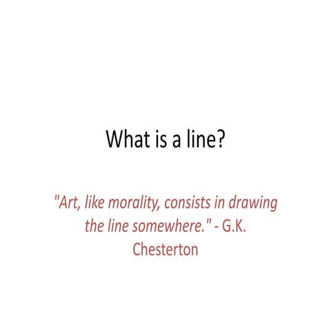 What is a line? | PPT