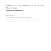 What is a line sheet and why you need one