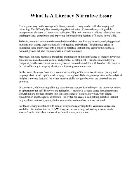 Essay About Reading Experience | PDF