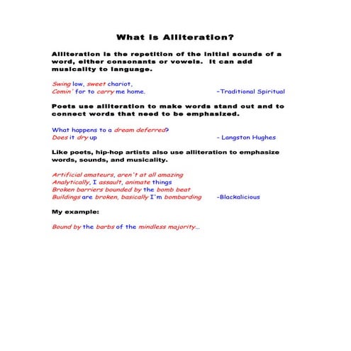 Alliteration Sample Wiki Page | DOC