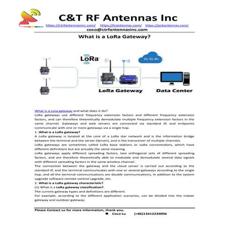 What is a Lora gateway? | PDF