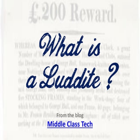 What is a Luddite? | PPT