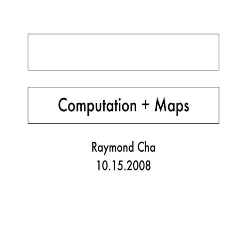 Computation + Maps | PDF | Internet | Computing