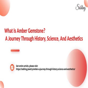 What Is Amber Gemstone - A Journey Through History, Science, And ...