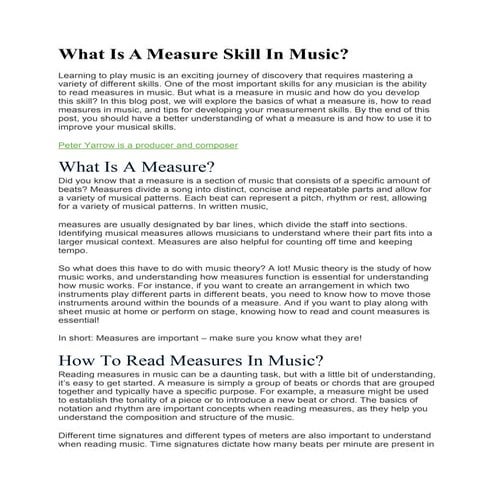 What Is A Measure Skill In Music.pdf