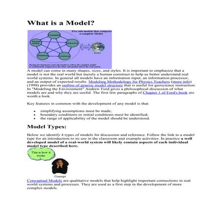 What is a model | DOCX