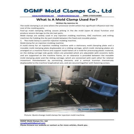 What is a mold clamp used for? | PDF