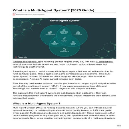 What is a Multi-Agent System 2025 Guide.pdf