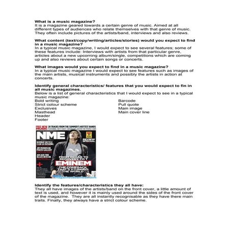 What is a music magazine | PDF