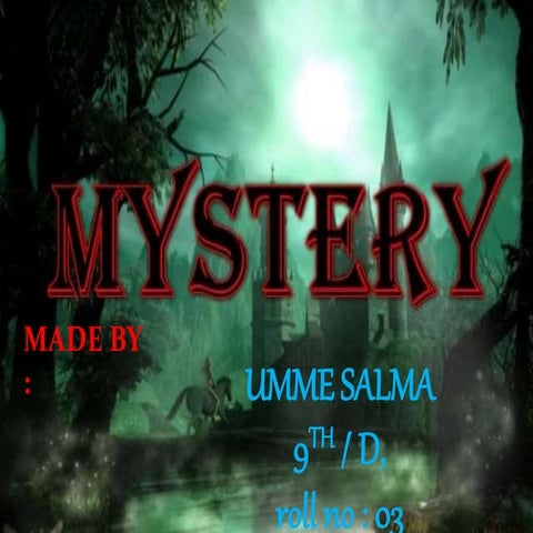 What is a mystery | PPTX