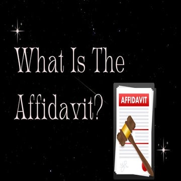 What is an affidavit? - A Details Guides | PDF