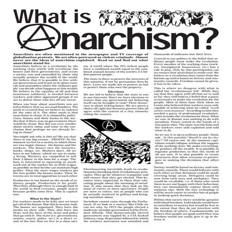 What is anarchism | PDF